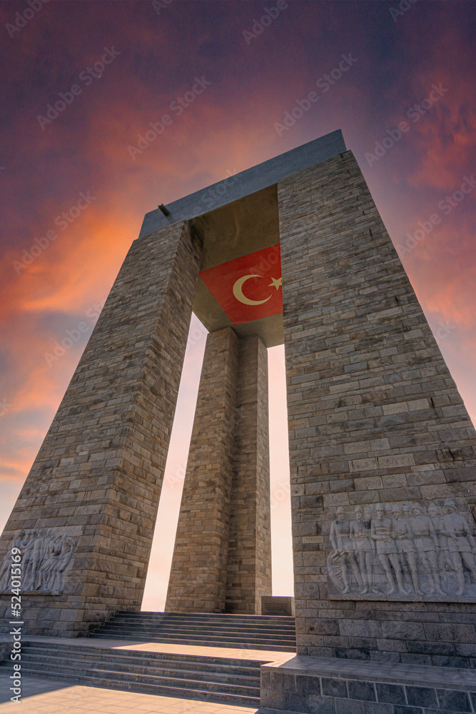 Canakkale I.world war monuments for turkish soldiers Stock Photo ...