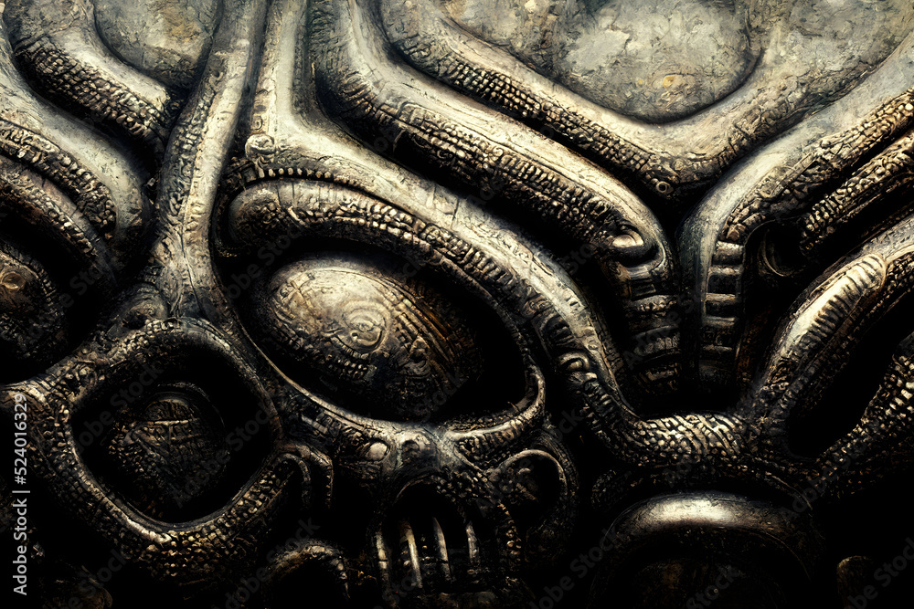 giger style biomechanics texture and background, neural network ...
