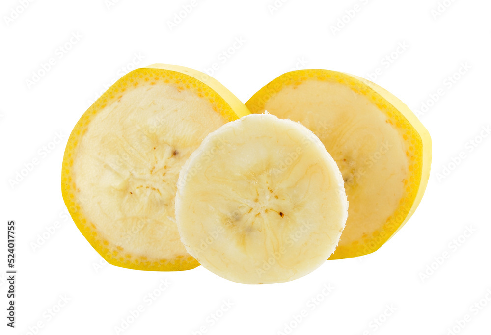 Banana slice isolated on transparent png background Stock Photo | Adobe Stock