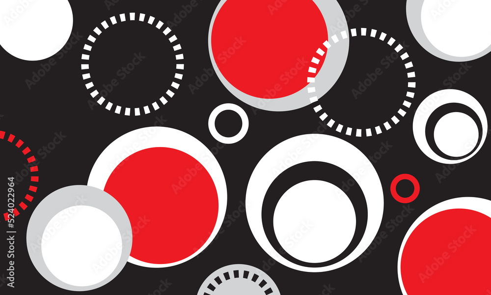 Seamless circle shape pattern. carpet texture on black background Stock ...