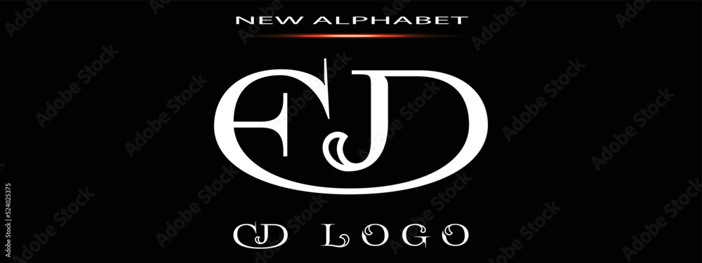 Monogram ED LOGO Abstract Fashion font alphabet. Minimal modern urban ...