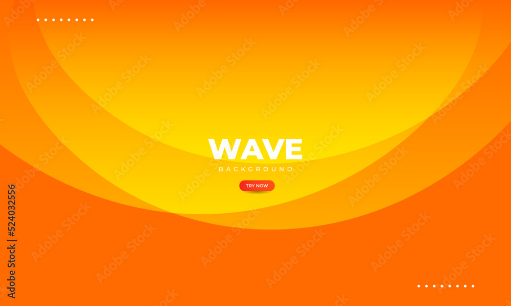 Abstract orange curve background. Dynamic shapes composition. Modern ...