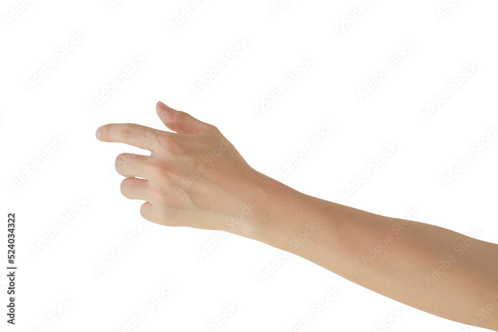 Man hand gesture isolated on transparent background - PNG format. Stock ...