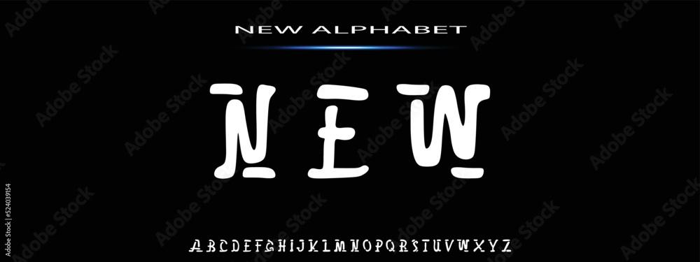 Vetor de NEW Elegant alphabet letters font and number. Classic ...