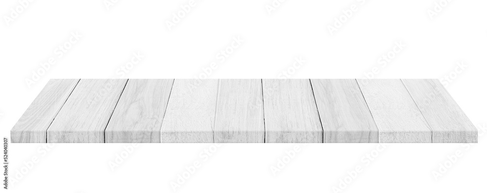 white wood shelf isolated on transparent background - PNG format. Stock ...