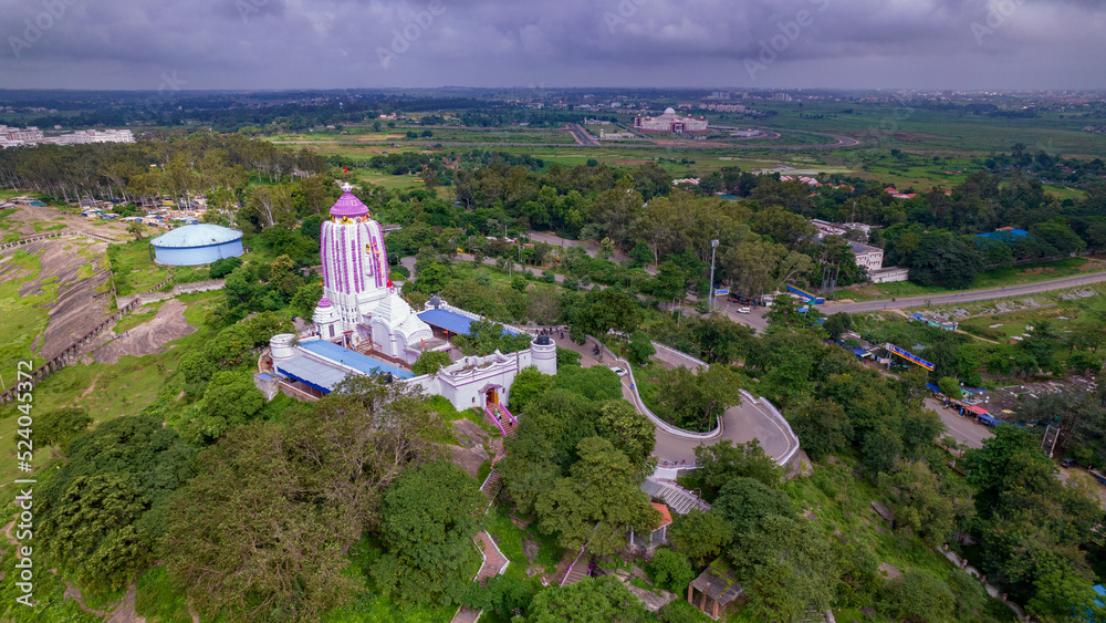 Beautiful aerial view of Jagannath Temple, The Jaganath temple is on ...