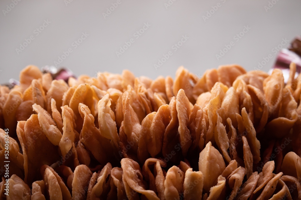 Traditional Indian Papadi Papri Is Crunchy Street Food Used In Snacks ...