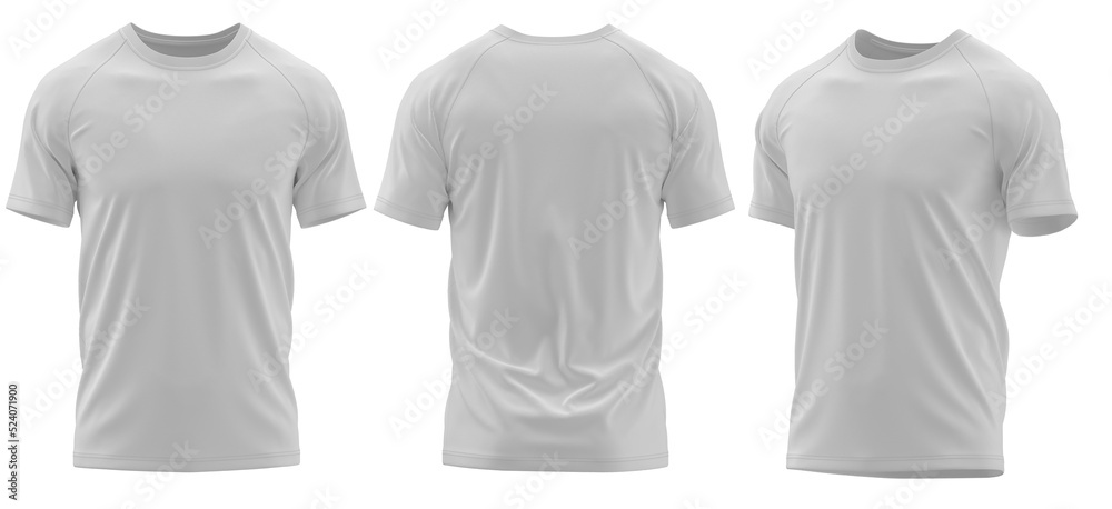 T-shirt Round neck raglan sleeve . With knit jersey fabric and rib neck ...