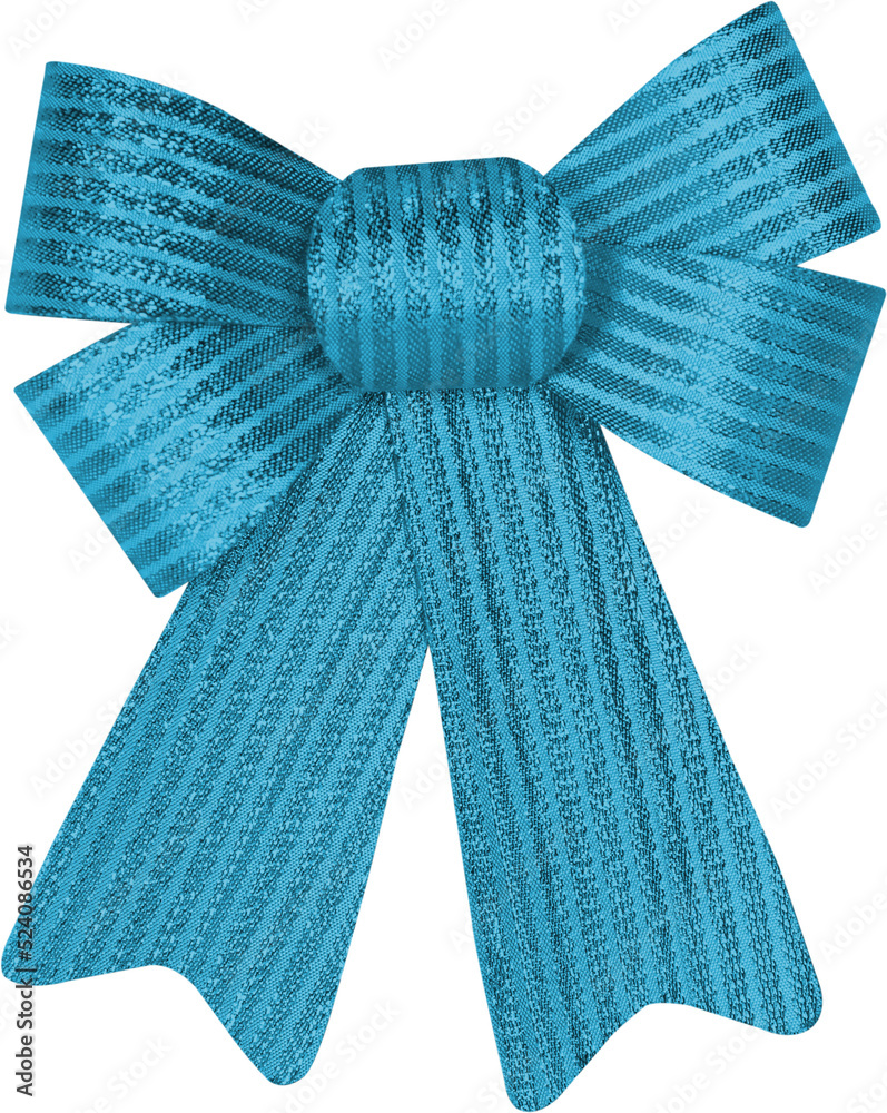 Christmas Blue Ribbons Png