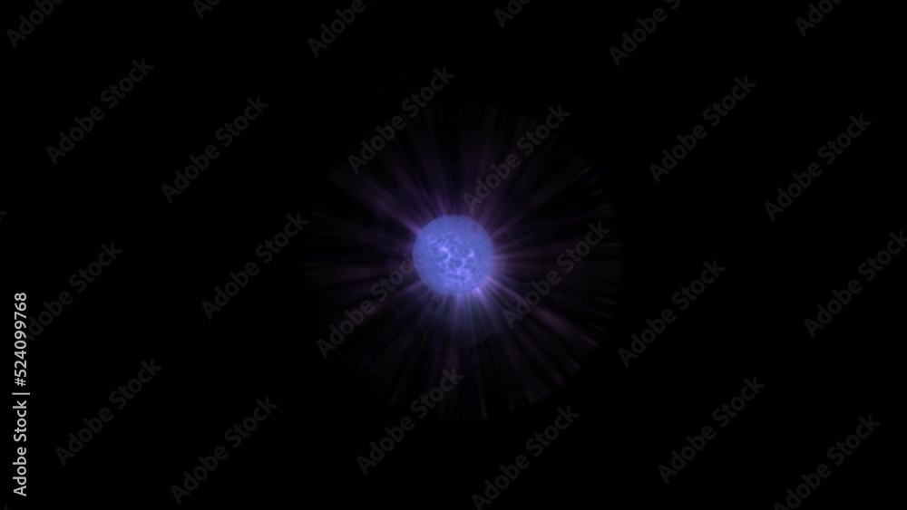 Abstract animation with a moving atom. Quantum mechanics and atomic ...