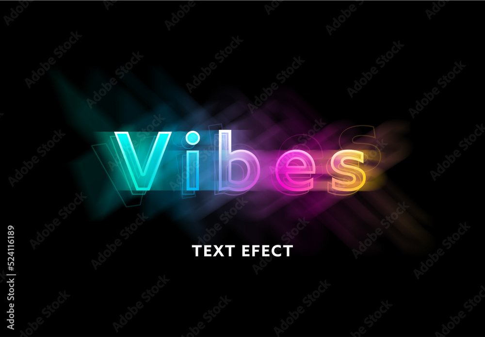Illuminating Text Effect Stock Template | Adobe Stock