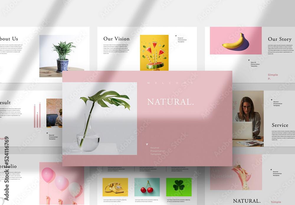 Natural Presentation Stock Template | Adobe Stock