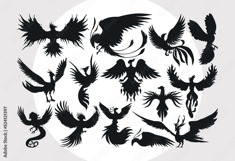 Phoenix SVG Bundle, Bird Svg, Phoenix Wings Svg, Phoenix Rising Svg ...
