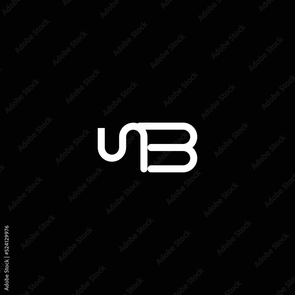 UNB UNB Logo Design, Creative Minimal Letter UNB UNB Monogram Stock ...