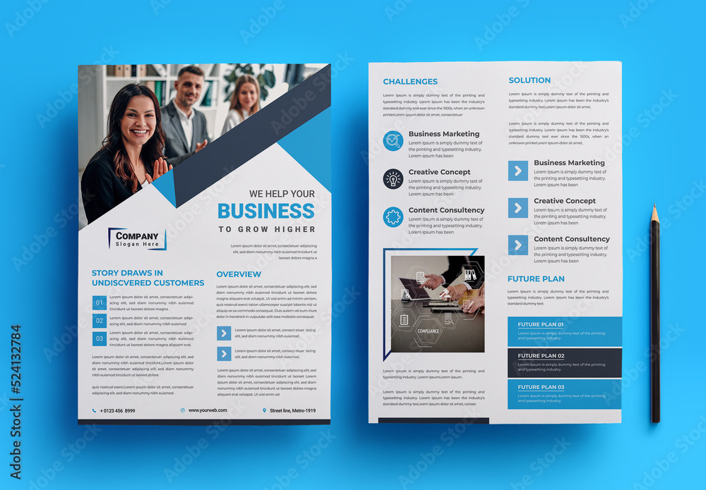 Case Study Layout Stock Template | Adobe Stock