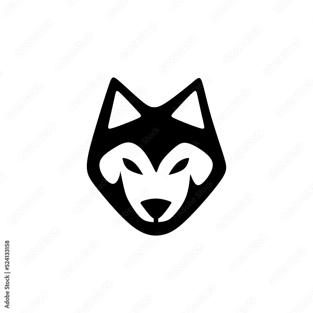Head wolf minimal logo design. Wolf symbol inspiration, vector ...