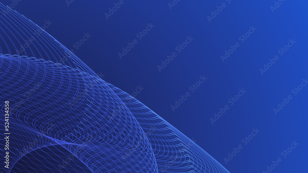 modern blue line curve pattern, background for template, banner and ...