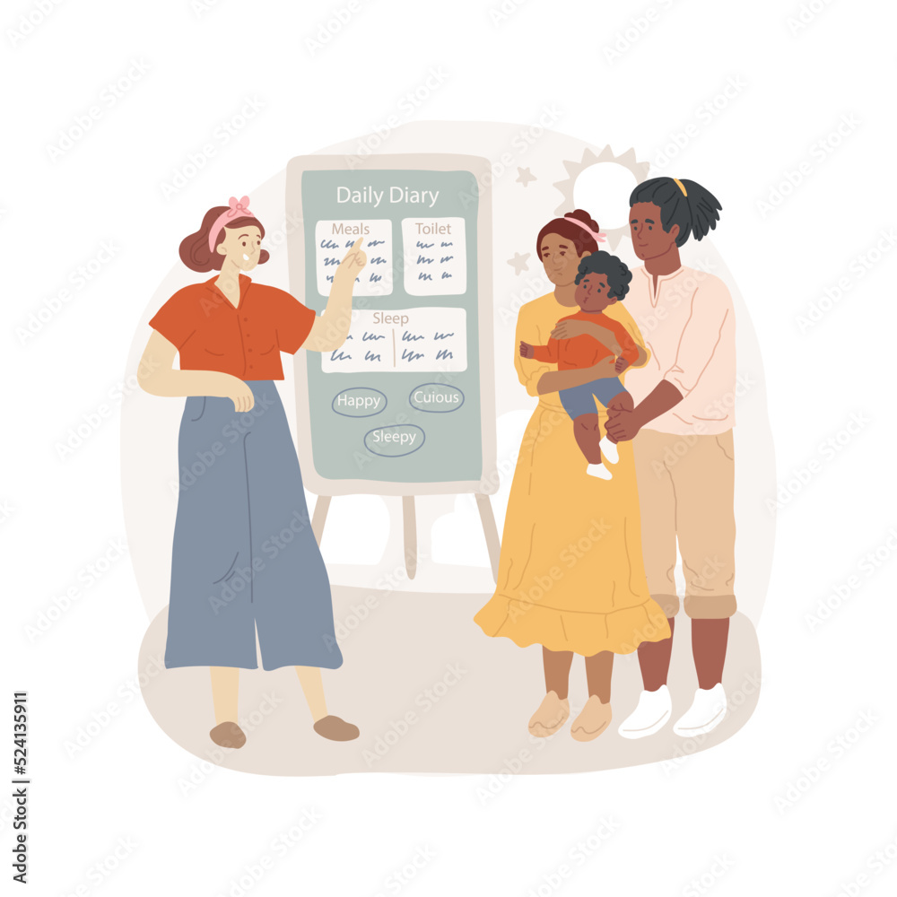 Record keeping isolated cartoon vector illustration. Keeping record of ...