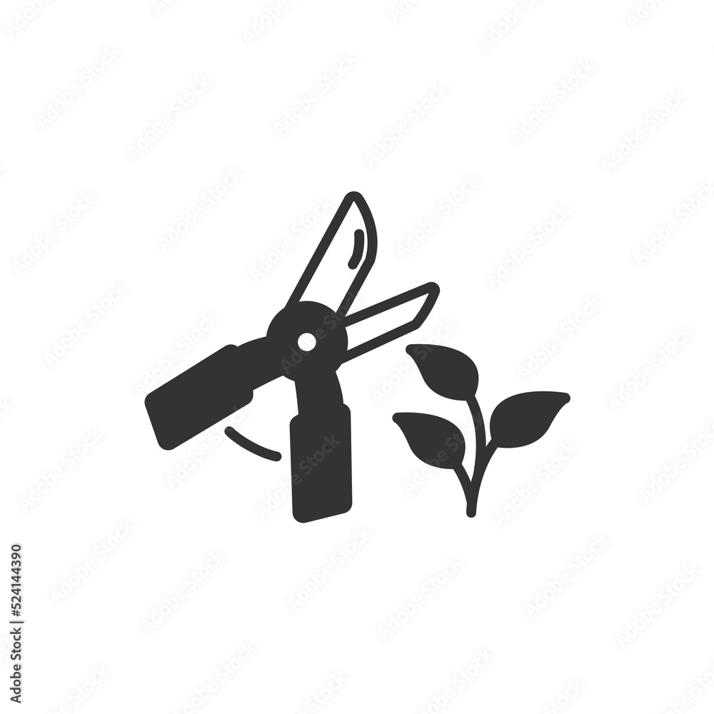 pruning shears icons symbol vector elements for infographic web Stock ...