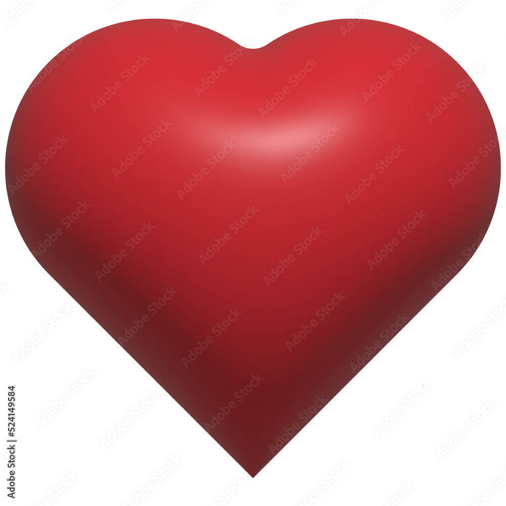 Heart, red heart shape, clear background, transparent, .png file Stock ...