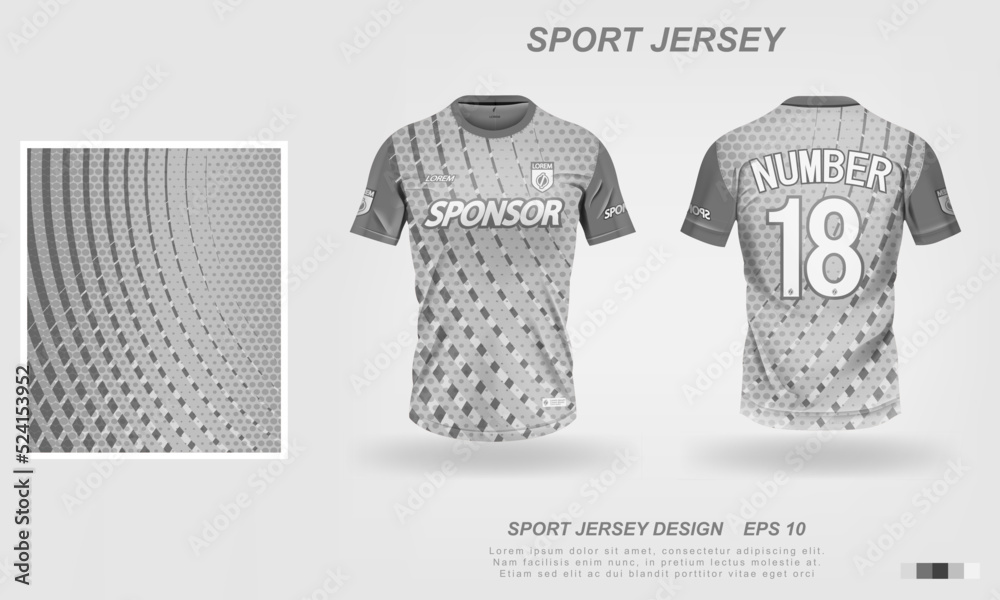 T Shirt Sport Design Template Soccer Jersey Mockup For Football Club
