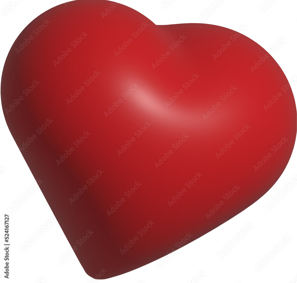 Heart, red heart shape, clear background, transparent, .png file Stock ...
