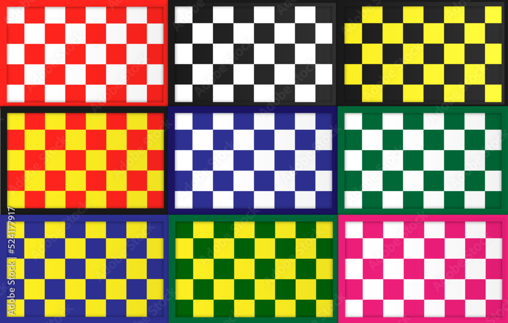 Checkboard Patterns Models Vector / Ai Illustrator Stock Vector | Adobe ...