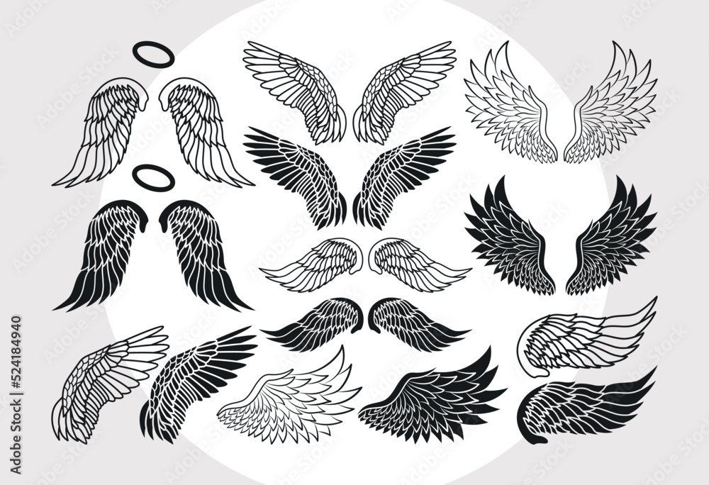 Wings SVG Bundle, Angel Wings Svg, Fairy Wings Svg, Angel Svg, Fairy ... Wings SVG Bundle, Angel Wings Svg, Fairy Wings Svg, Angel Svg, Fairy ...