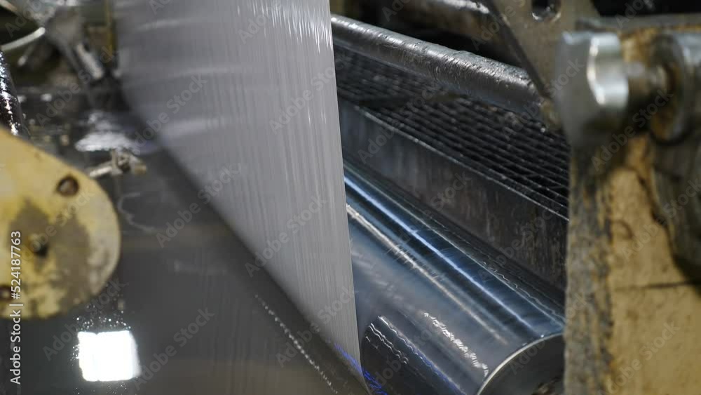 Video „Industrial manufacturing process of plastic sheet for table and ...