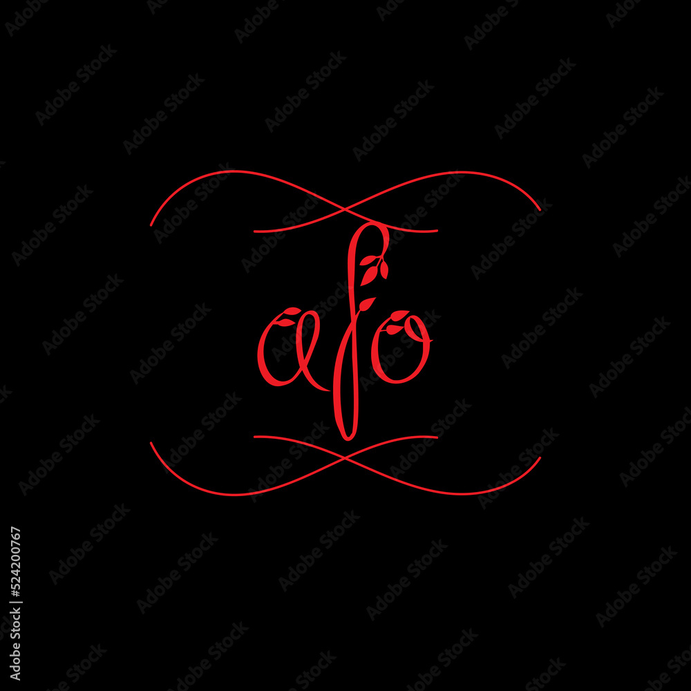 AFO simple logo for company,AFO t-shairt logo design,AFO letter logo ...