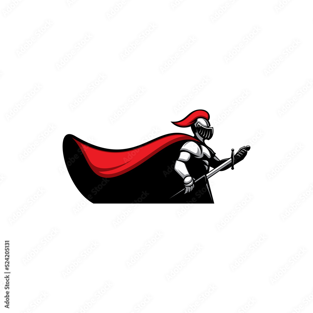 Knight mascot heraldic vector icon. Heraldry symbol of royal ancient ...
