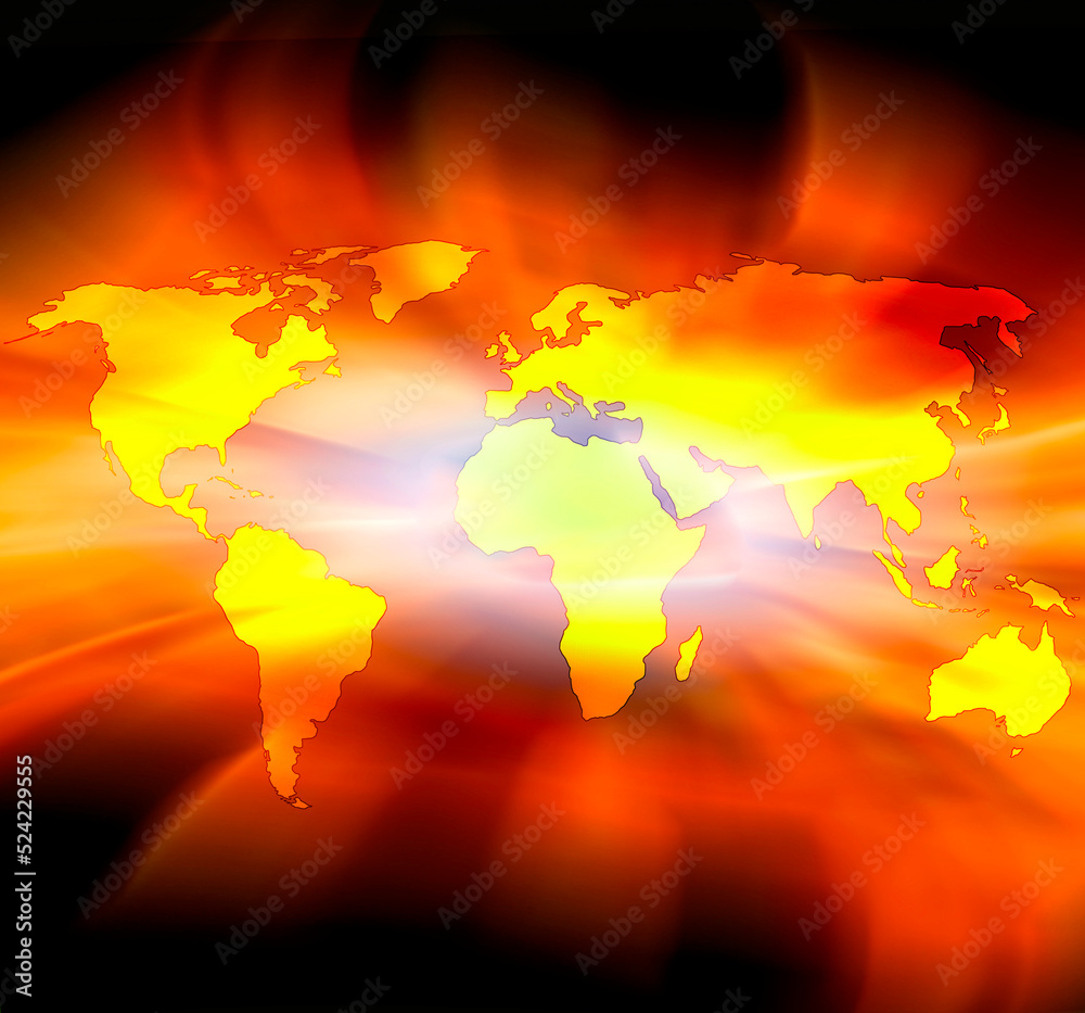 Climate change, conceptual illustration Stock Illustration | Adobe Stock