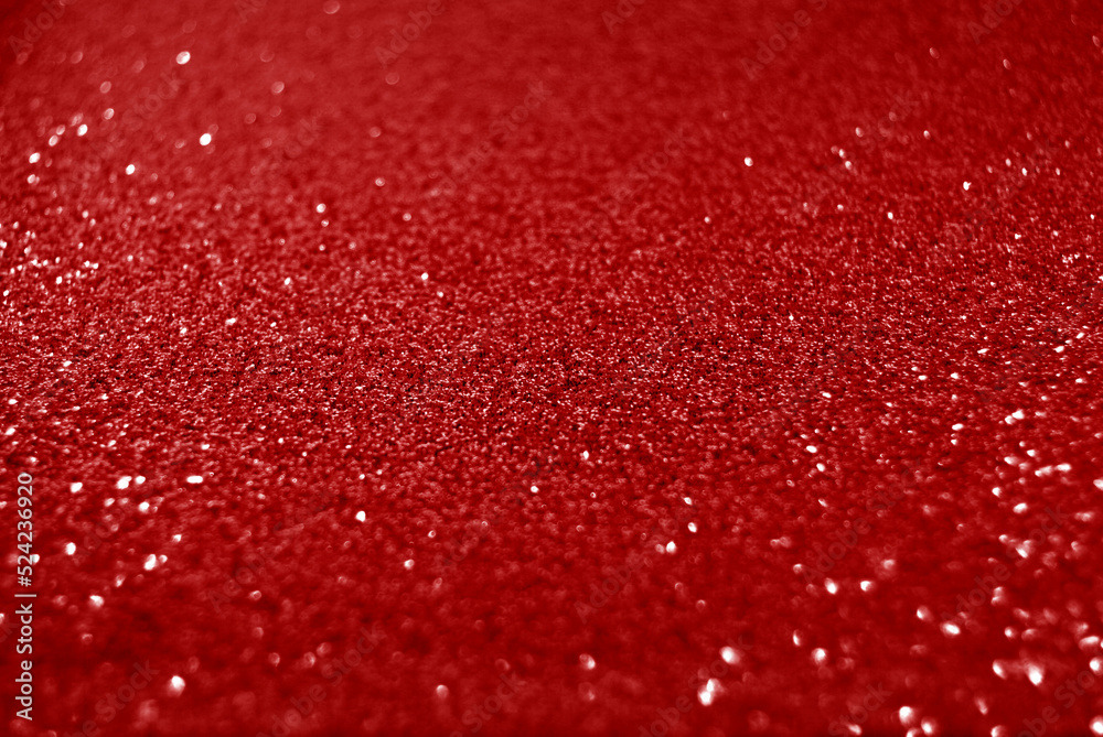 Red de focused sparkle glitter background Stock Photo | Adobe Stock