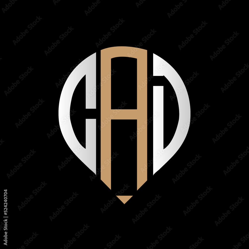 CAD logo monogram isolated on circle element design template, CAD ...