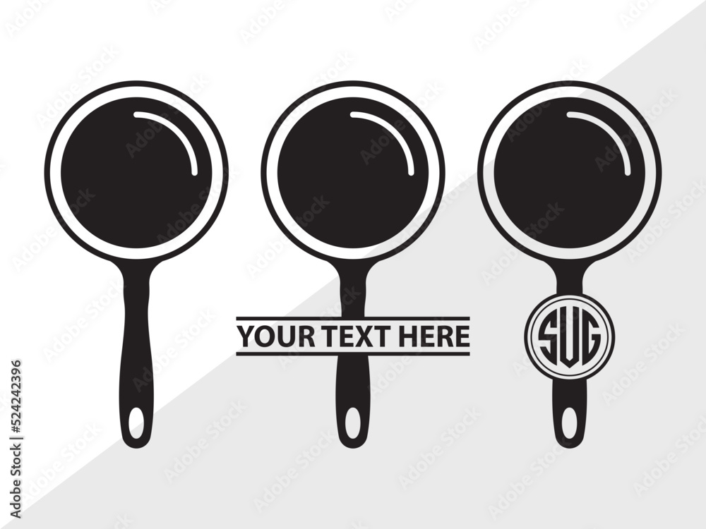 Magnifying Glass Monogram SVG, Magnifying Glass Svg, Magnifier Svg ...