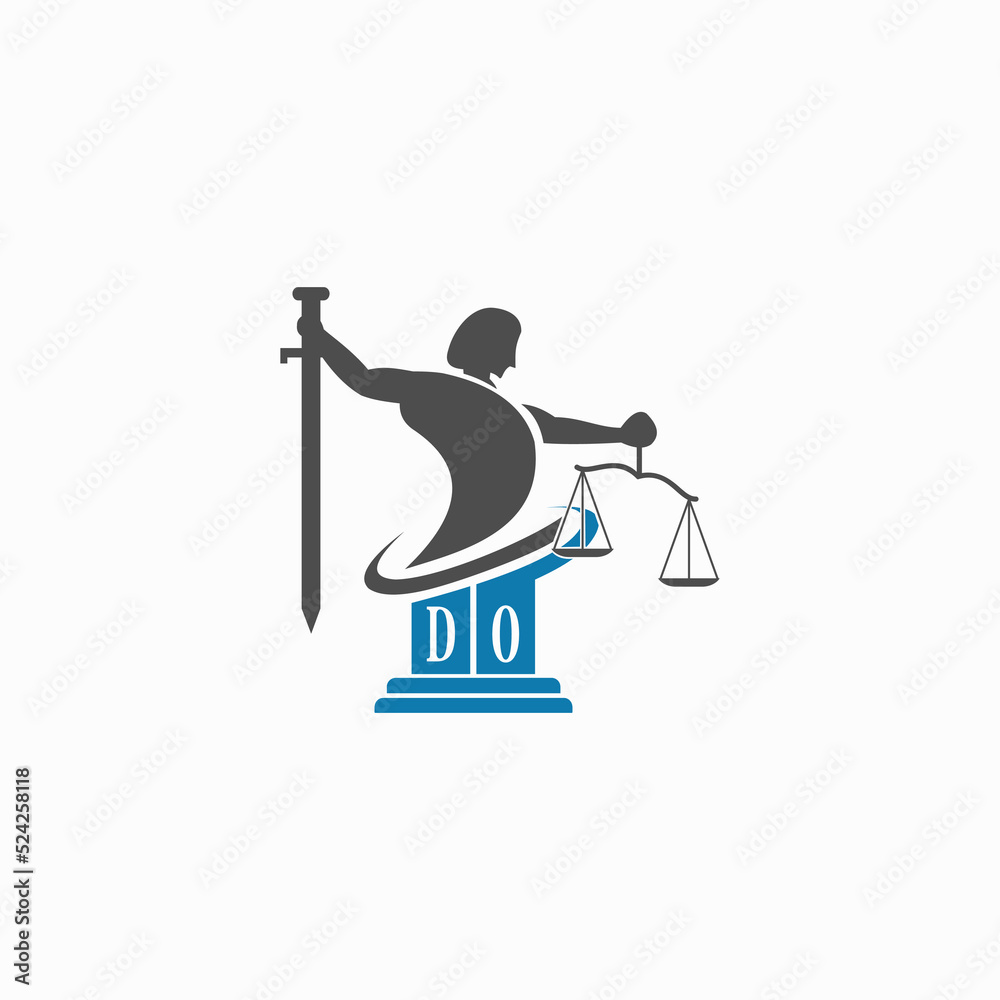 Initial DO Attorney at law logo stock vectors | Logo design inspiration ...