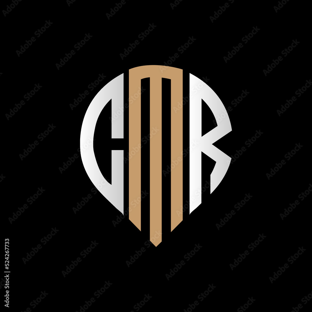 CMR logo monogram isolated on circle element design template, CMR ...