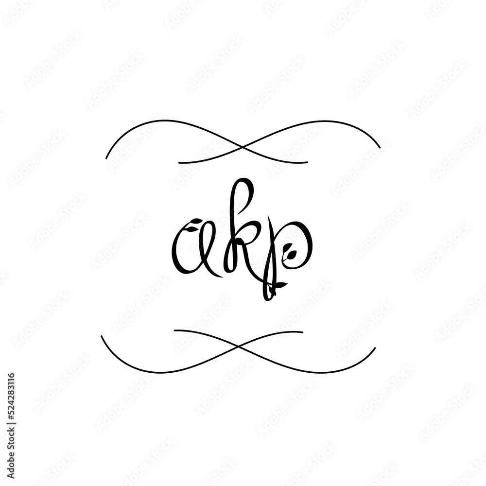 AKP logo,A K P design,AKP letter monogram logo design vector,unique ...