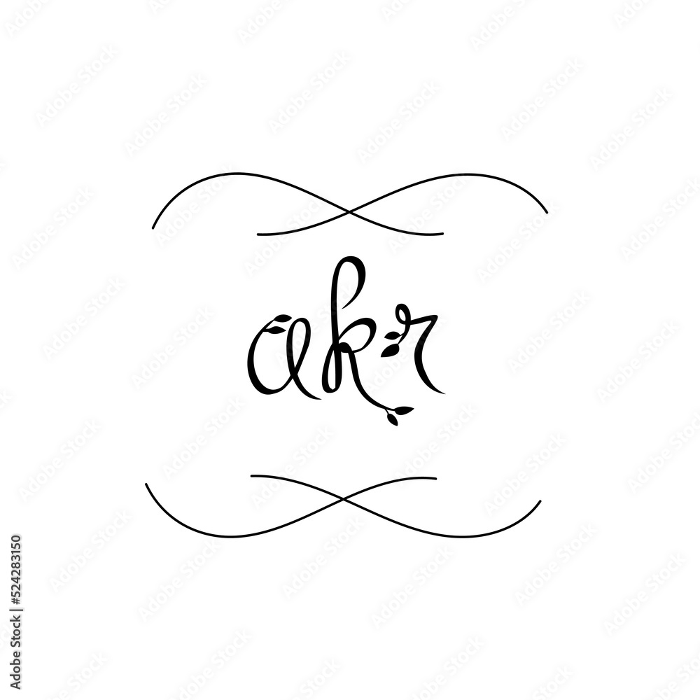 AKR logo,A K R design,AKR letter monogram logo design vector,unique flower logo,luxury flower ...