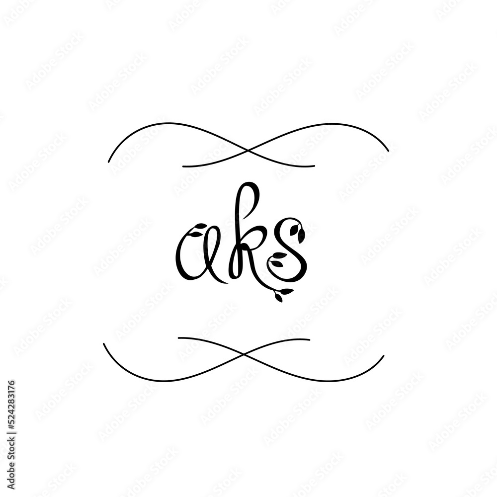 AKS logo,A K S design,AKS letter monogram logo design vector,unique ...
