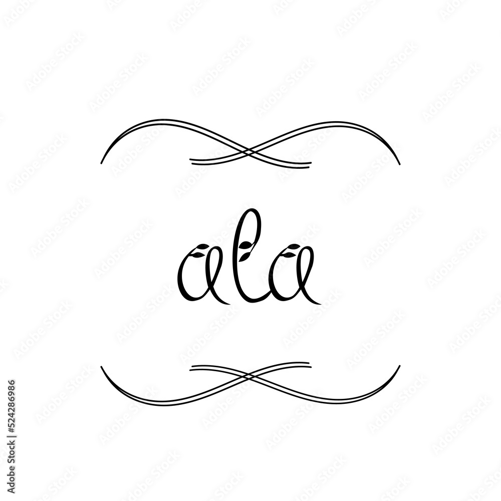 ALA logo,A L A design,ALA letter monogram logo design vector,unique ...