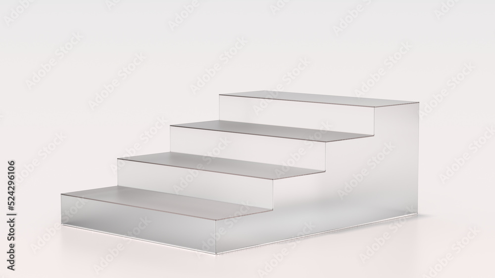 Product background stairs podium or 3d glass stairs display background ...