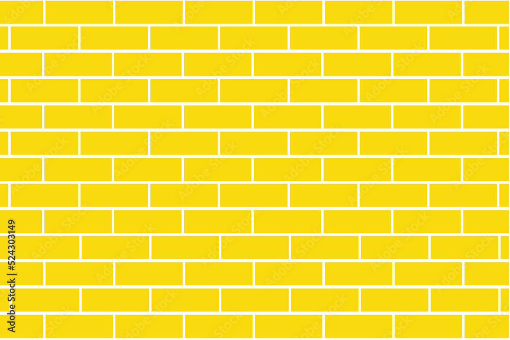 yellow brick wall tile background vector illustration Stock Vector ...