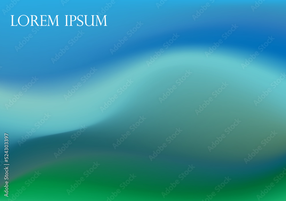 Green and Blue Abstract Background Vector is used in presentations in ...