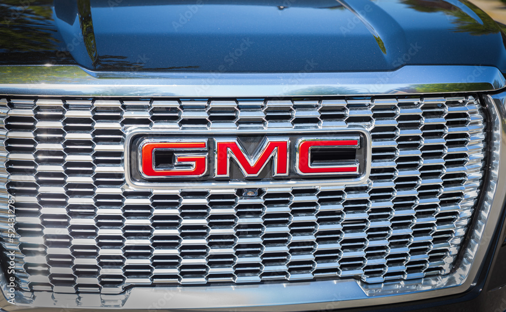 The new luxury GMC with all black details. GMC truck. Custom black GMC ...