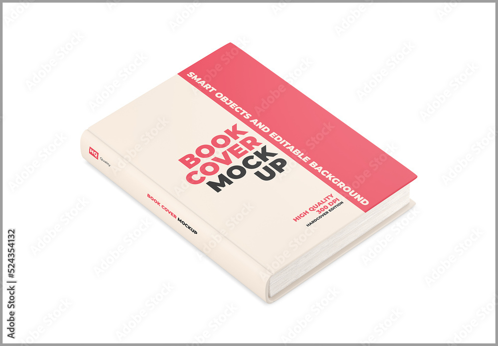 Mockup Book Side View Stock Template | Adobe Stock