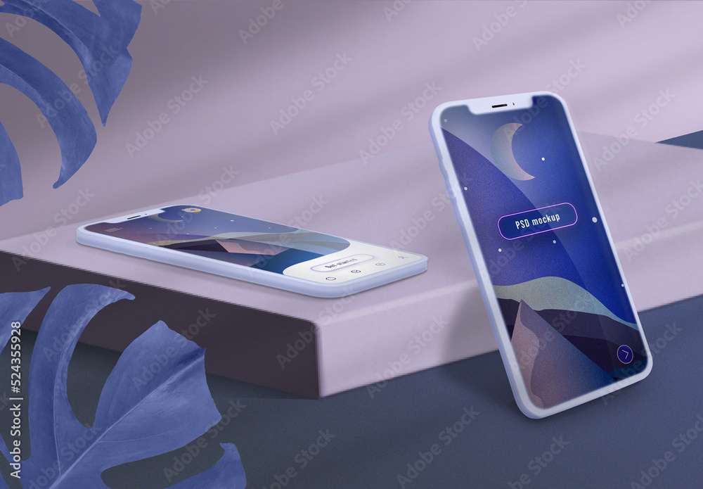 Phone Interface Mockup Stock Template | Adobe Stock