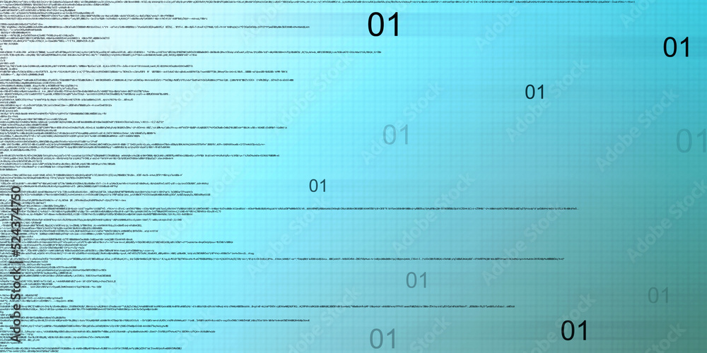 Binary Code Background, Digital Abstract technology background, flowing ...