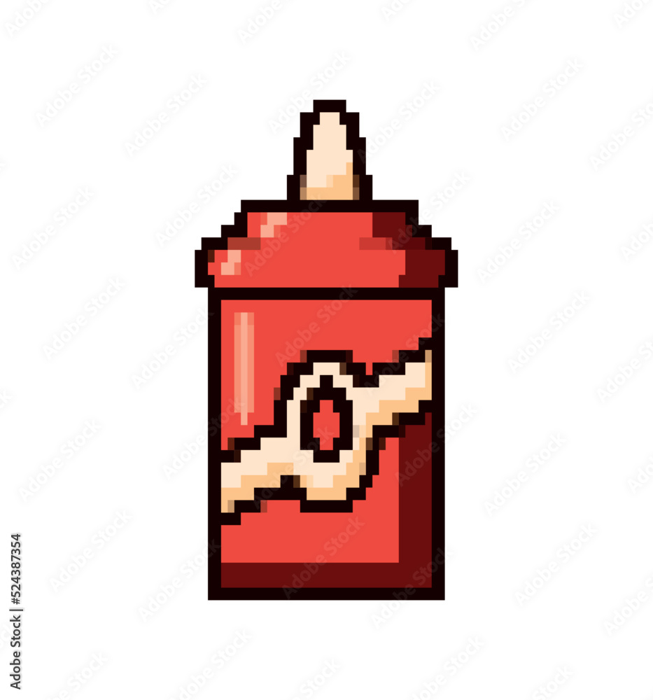 soda can pixel art Stock-Vektorgrafik | Adobe Stock