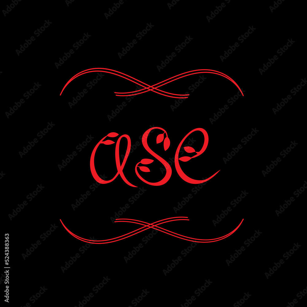 ASE logo,A S E design,ASE letter monogram logo design vector,unique ...